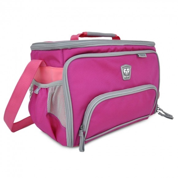 the BOX large pink Fitmark Meal Prep Bags