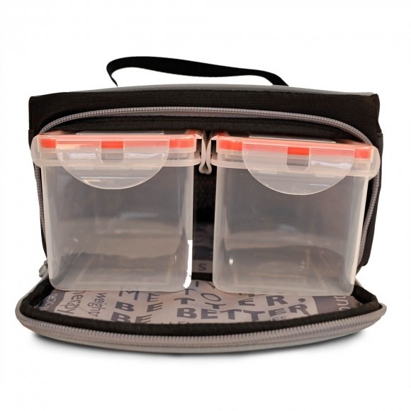 the BOX small black Fitmark Meal Prep Bags
