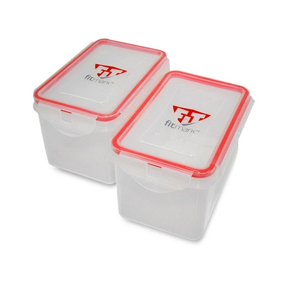 Meal Container (2 x 1000ml) Fitmark Meal Prep Bags