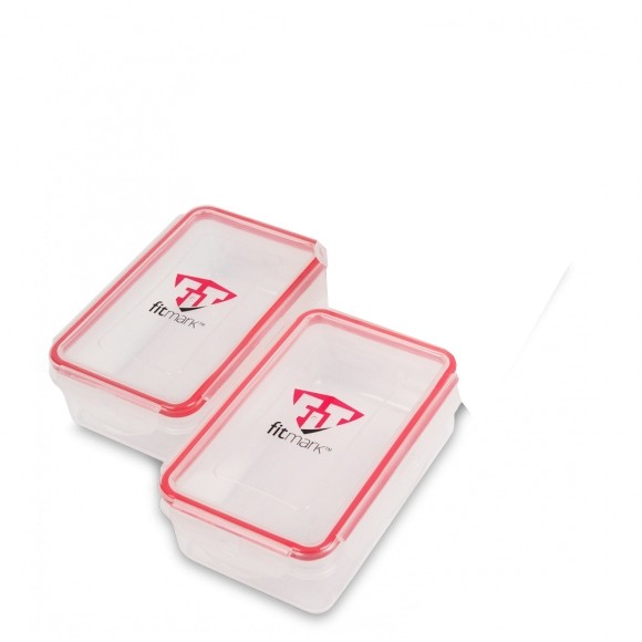 Meal Container (2 x 500ml) Fitmark Meal Prep Bags