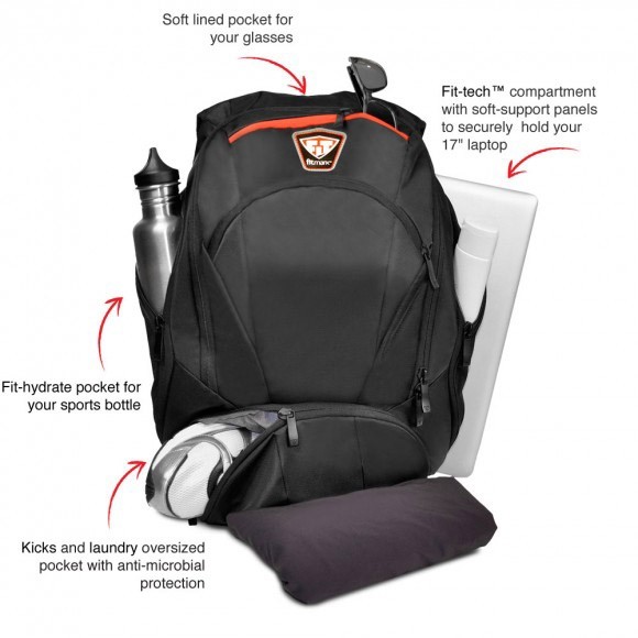 Velocity Backpack Grey Fitmark Meal Prep Bags